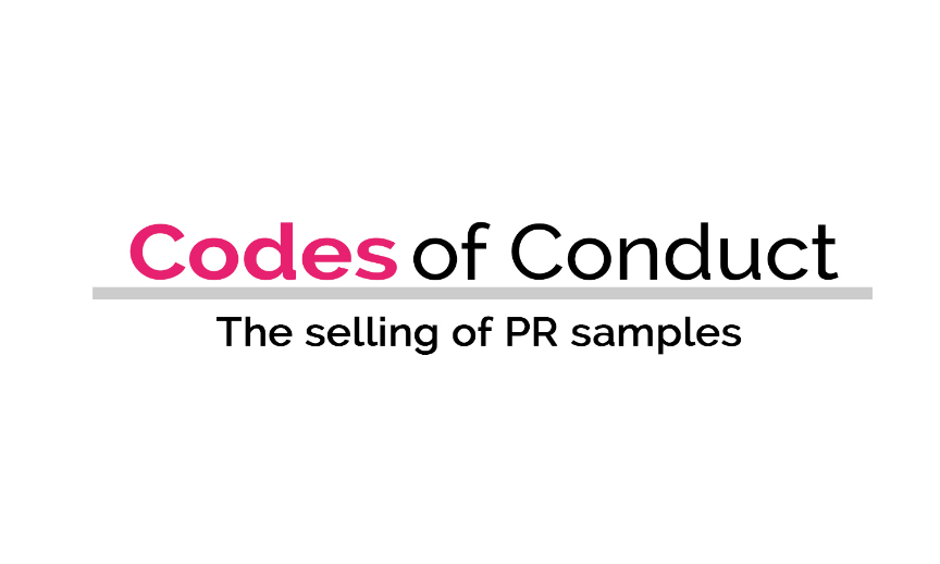 Industry codes of conduct - the selling of PR samples