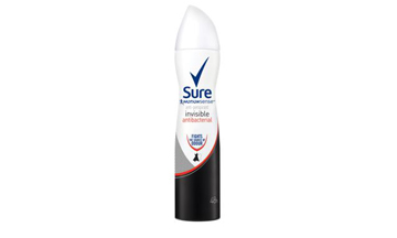 Sure unveils Invisible Antibacterial anti-perspirant